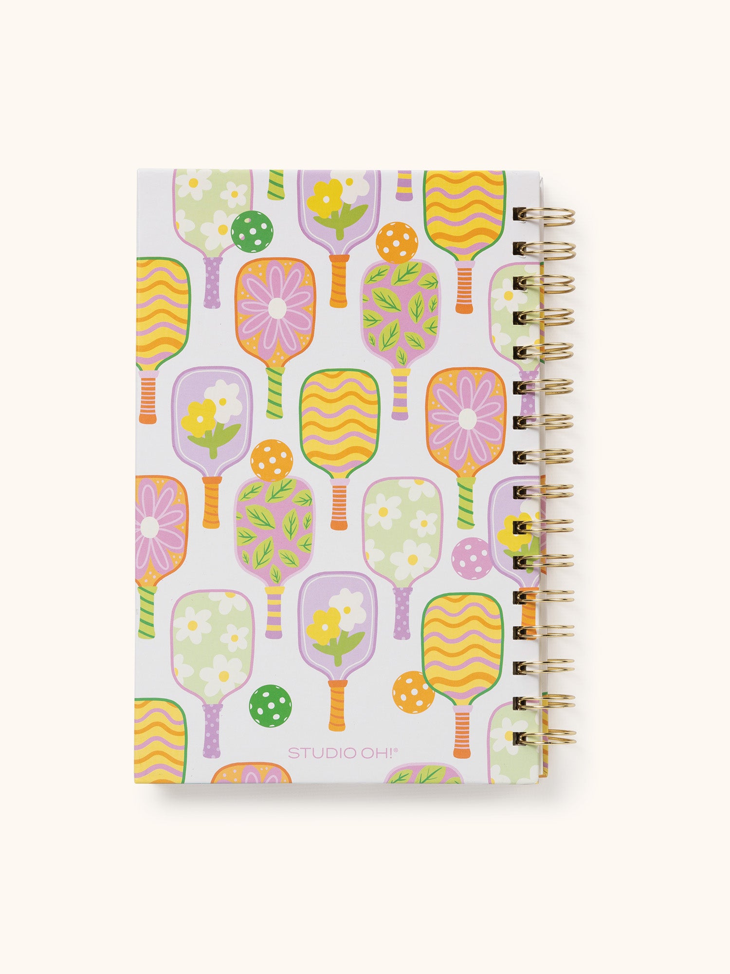 Pickleball Rally Medium Spiral Notebook – Studio Oh!