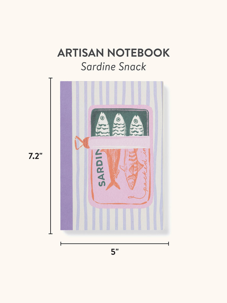 Sardine Snack Artisan Notebook – Studio Oh!