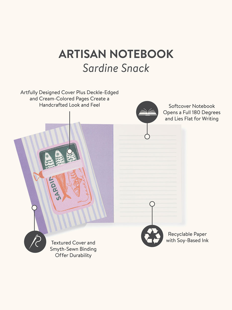Sardine Snack Artisan Notebook – Studio Oh!
