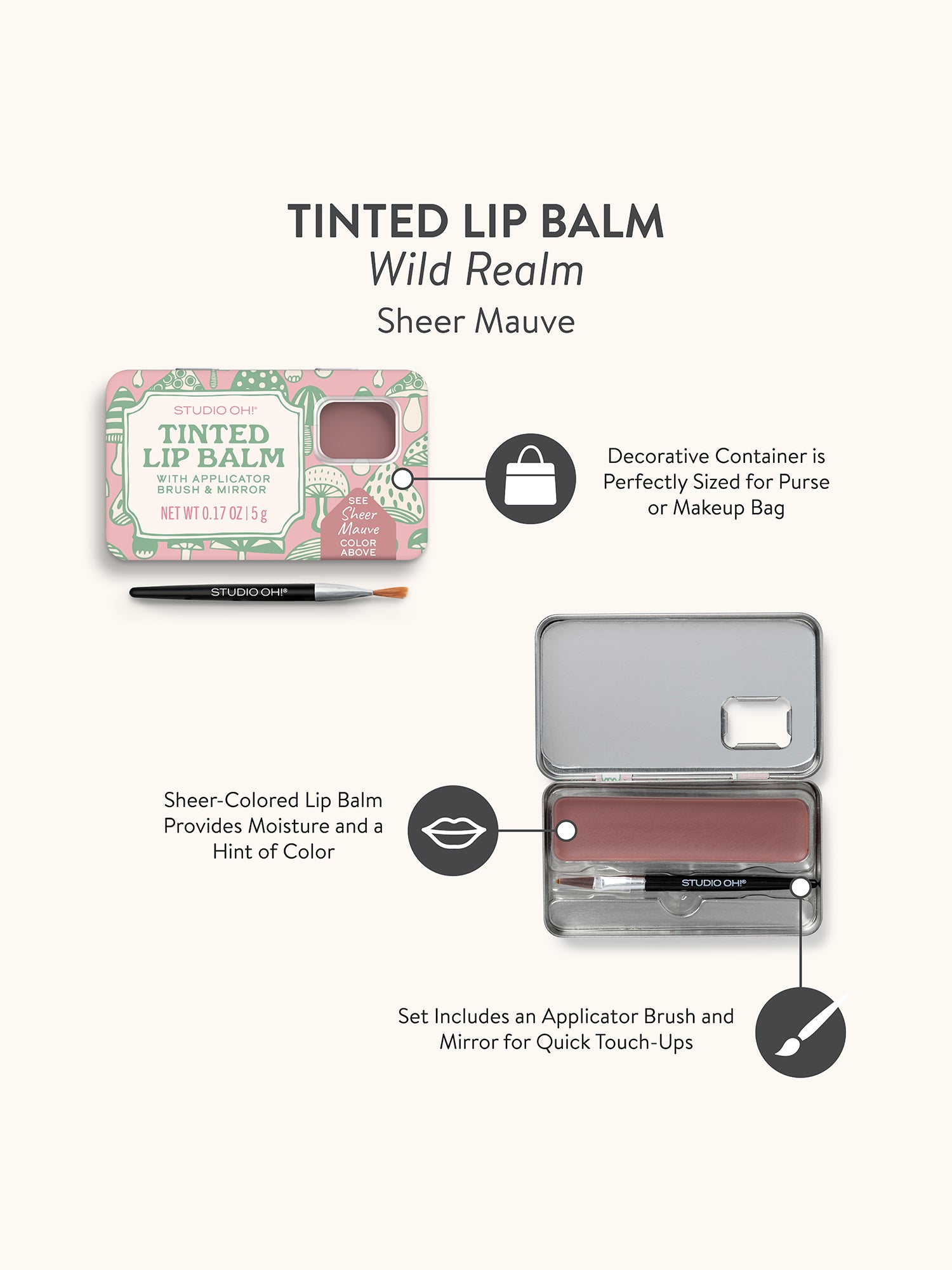 Wild Realm Tinted Lip Balm – Studio Oh!