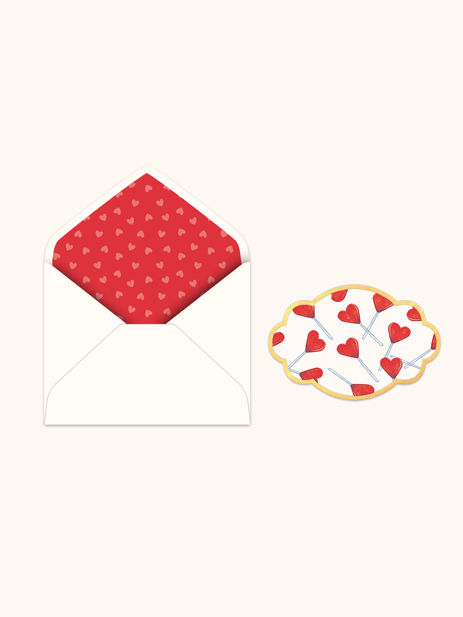 Heart Lollipops Deluxe Greeting Card – Studio Oh!