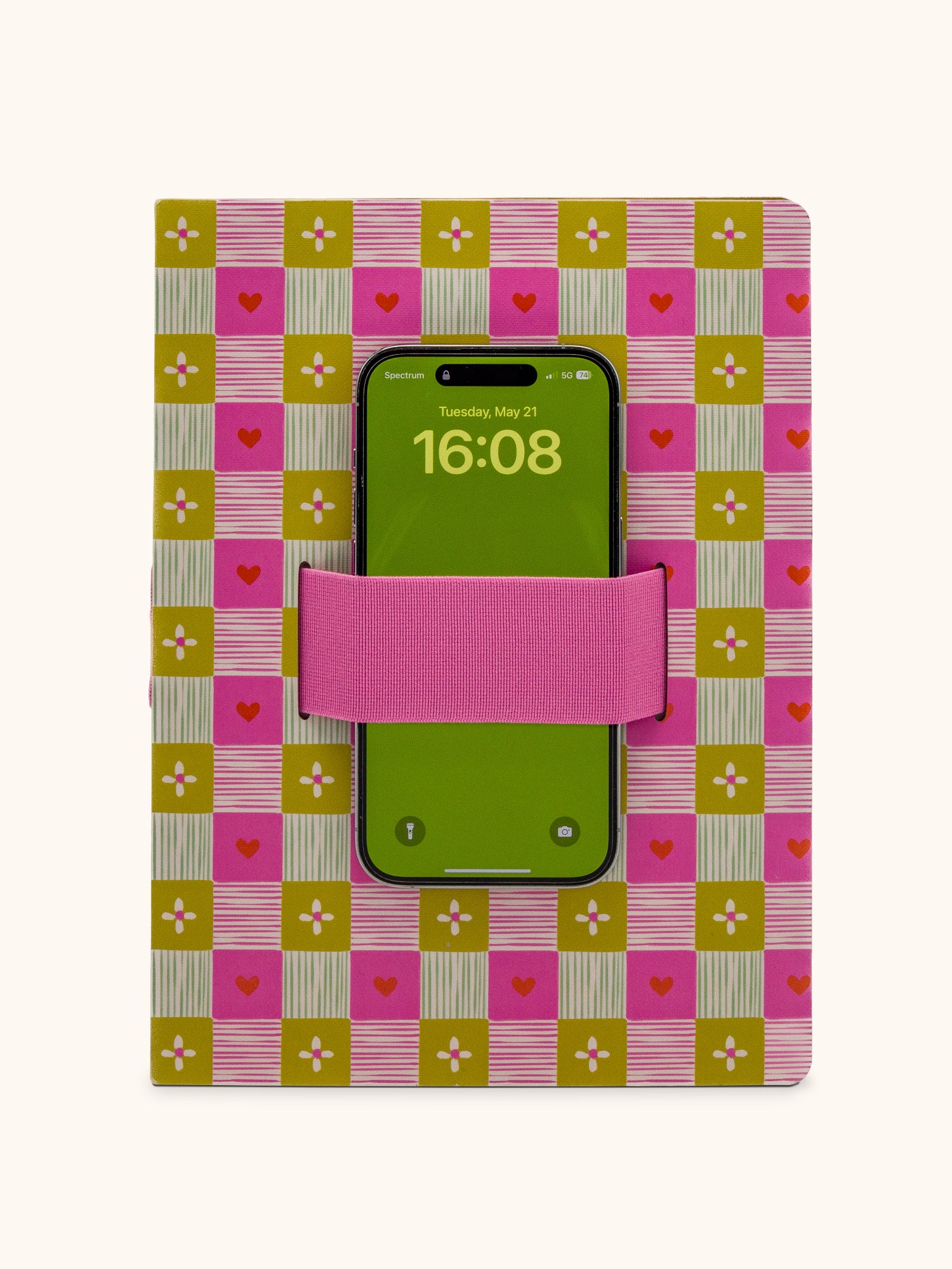 Patchwork Hearts Casey Notebook with Phone Loop – Studio Oh!