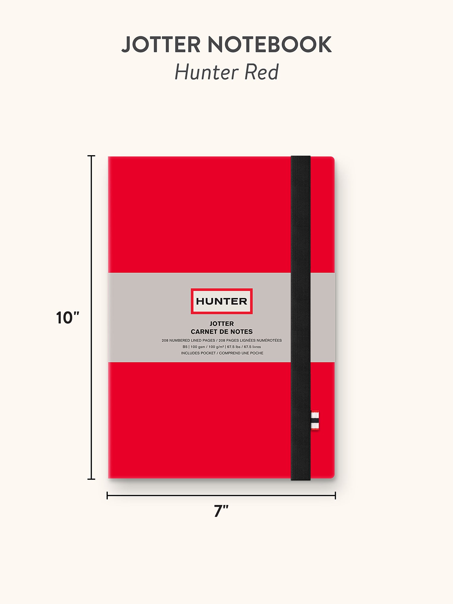 Hunter Red Jotter – Studio Oh!