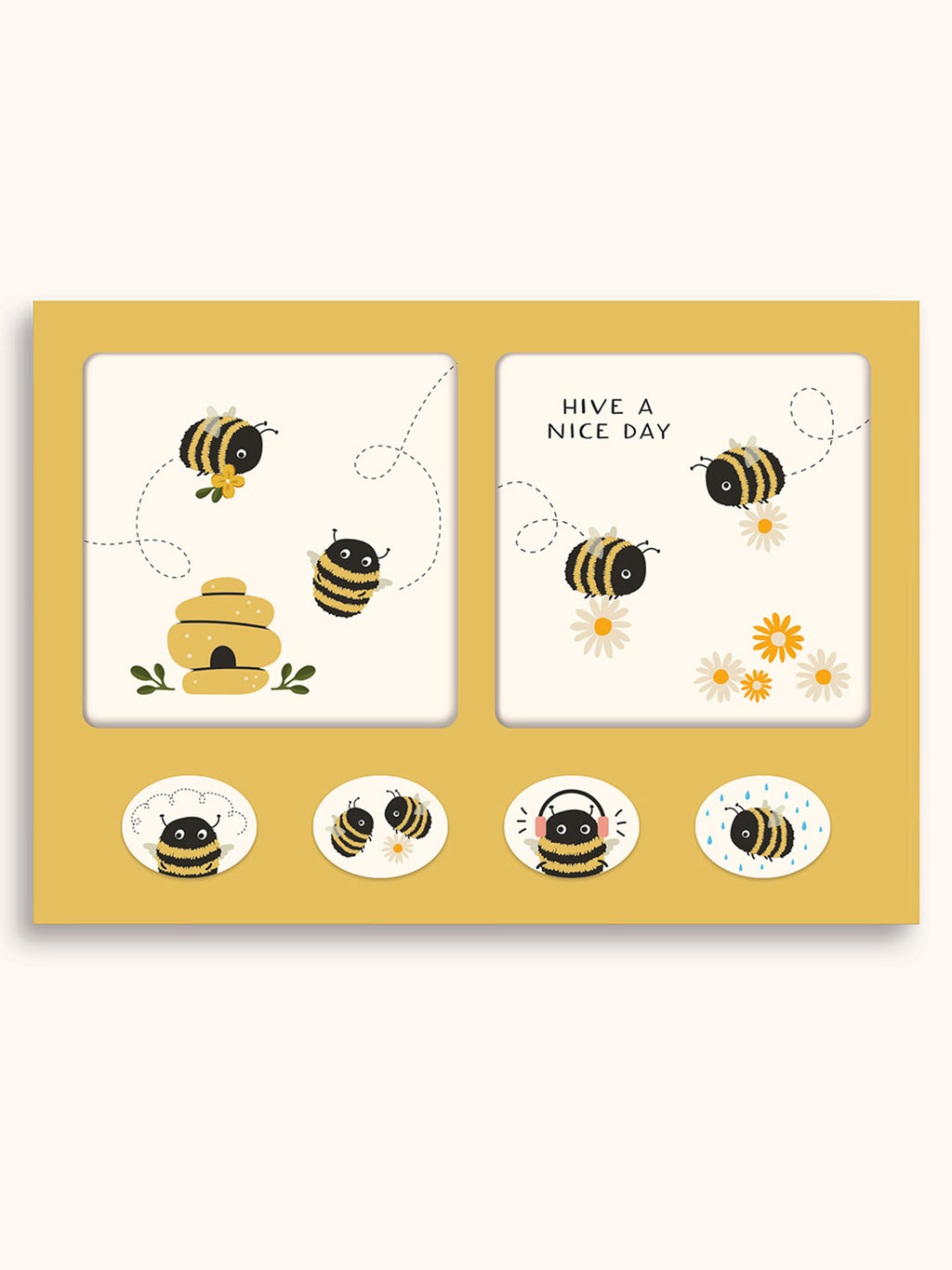 Buzzy Bees Mini Note Card Set with Stickers – Studio Oh!