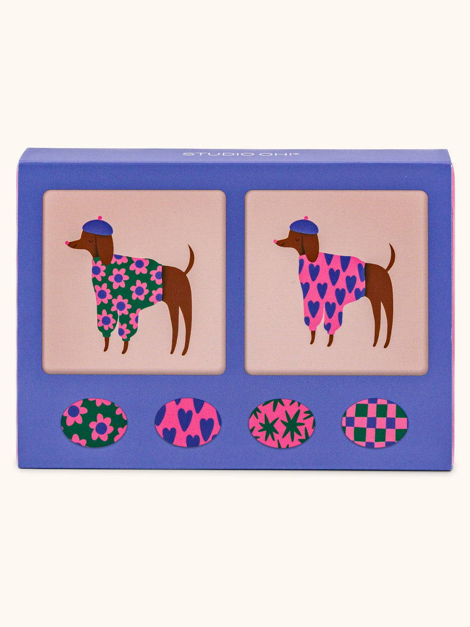 Bonjour, Mes Amis Mini Note Card Set with Stickers – Studio Oh!