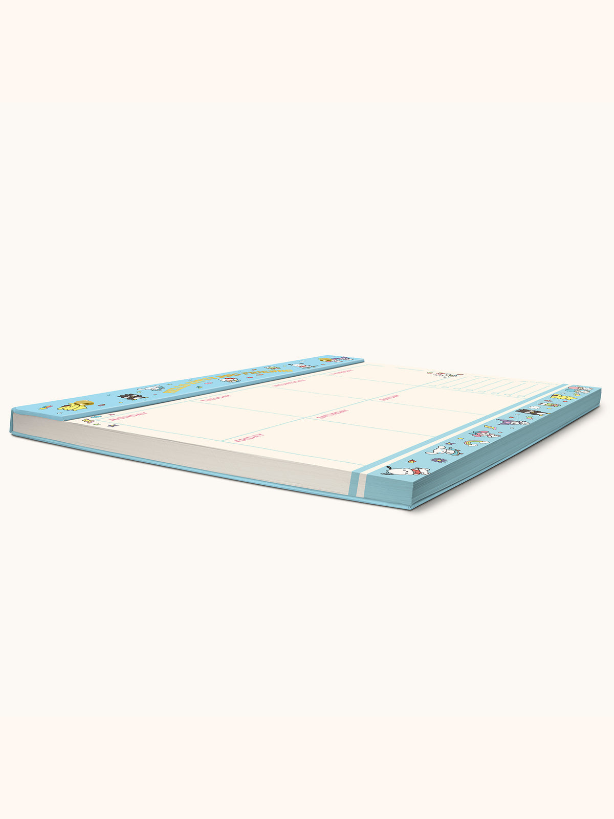 Hello Kitty and Friends College Letters Blue Weekly Desk Pad with Grom ...