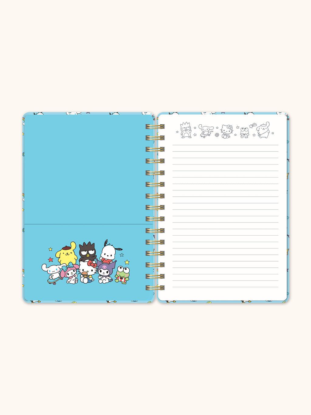 Hello Kitty and Friends College Letters Blue Agatha Notebook with Stic ...