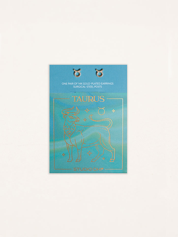 Taurus Zodiac Earrings – Studio Oh!