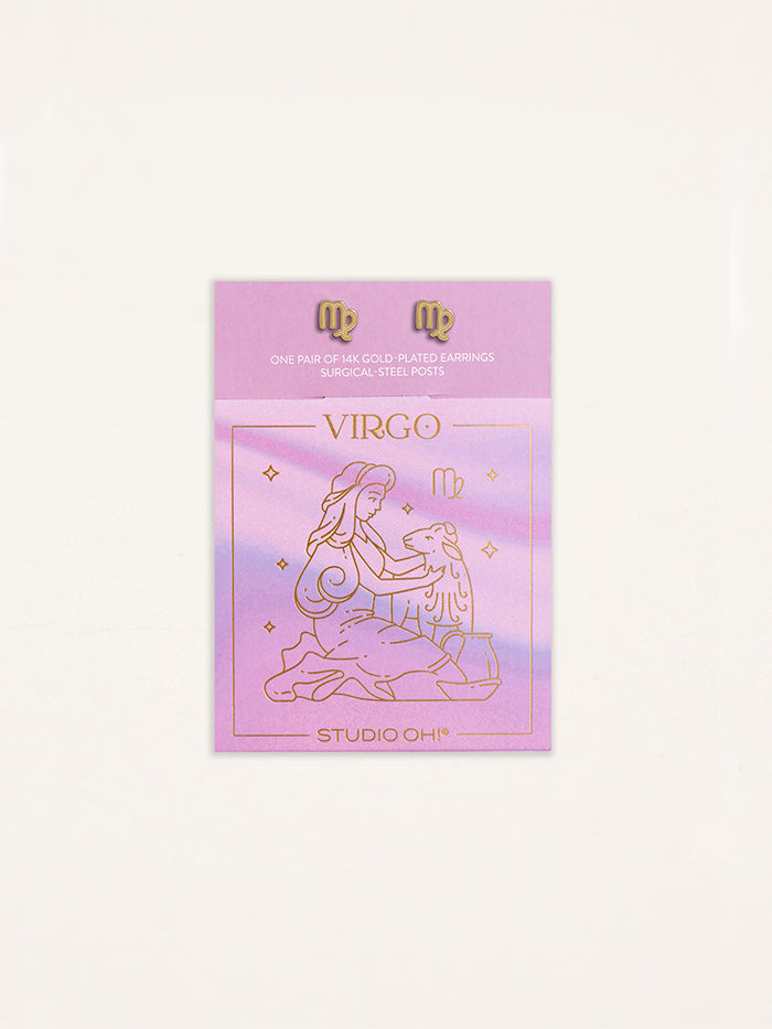 Virgo Zodiac Earrings – Studio Oh!