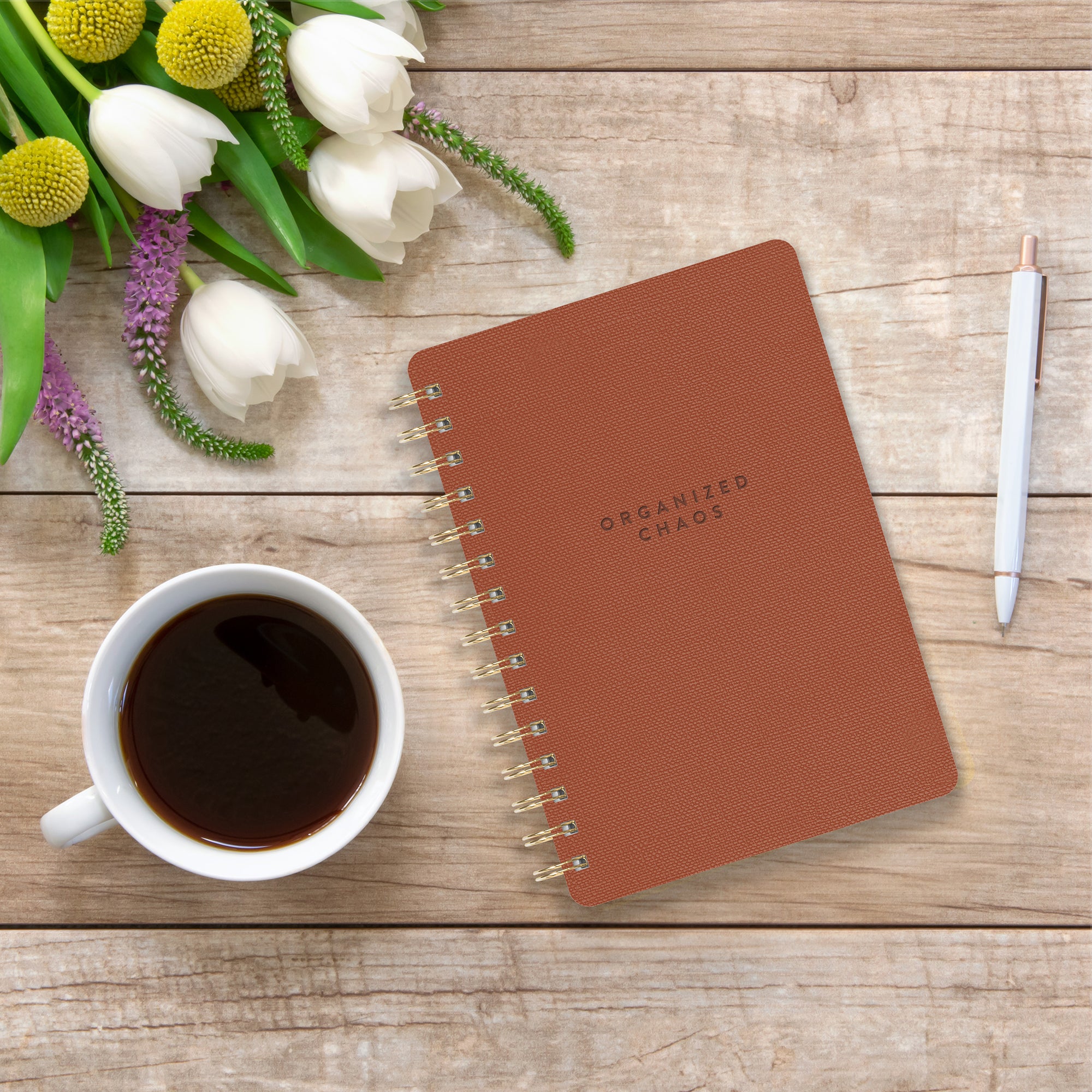 Organized Chaos (Cinnamon Brown) Agatha Notebook – Studio Oh!